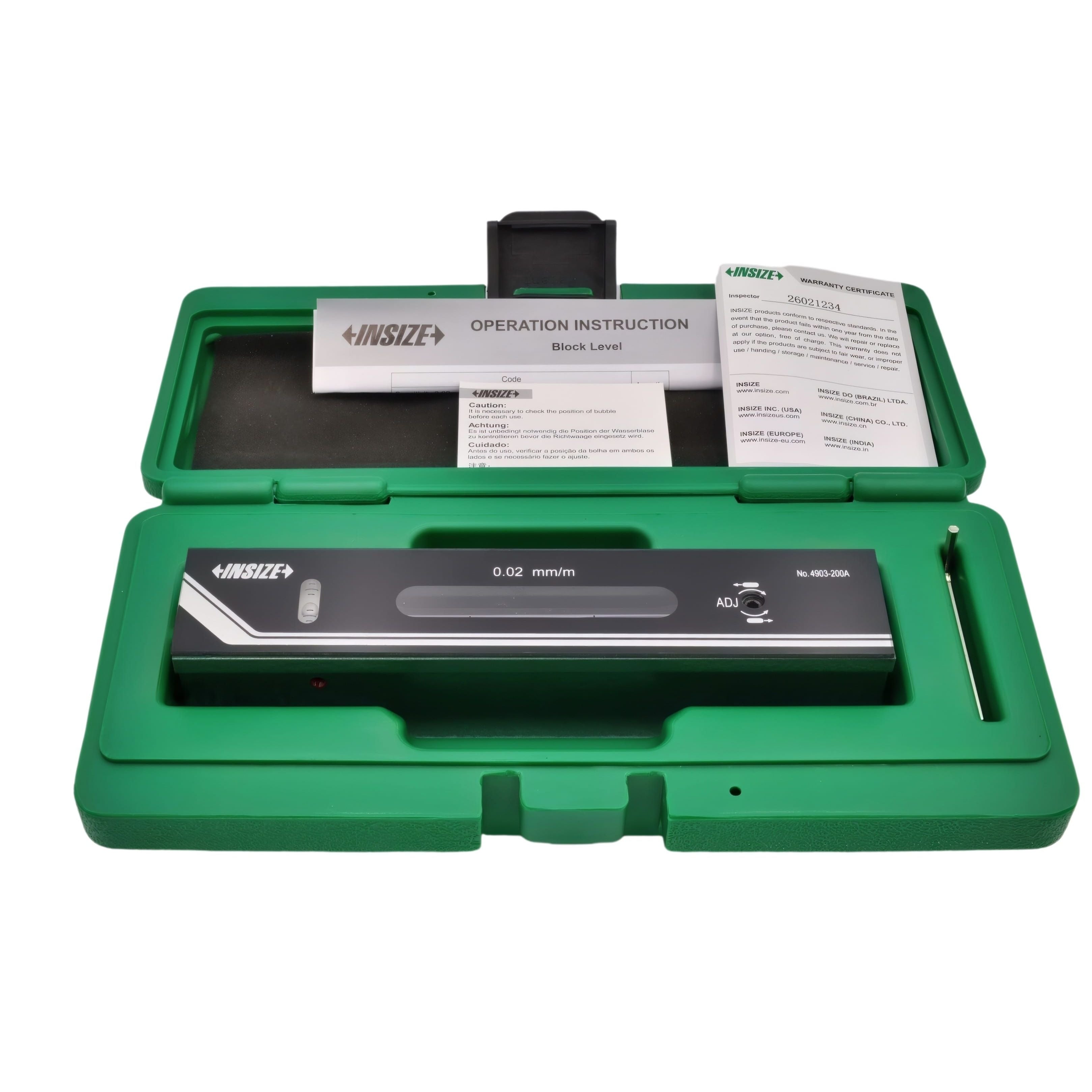 Insize Block Level 200mm Series 4903-200A